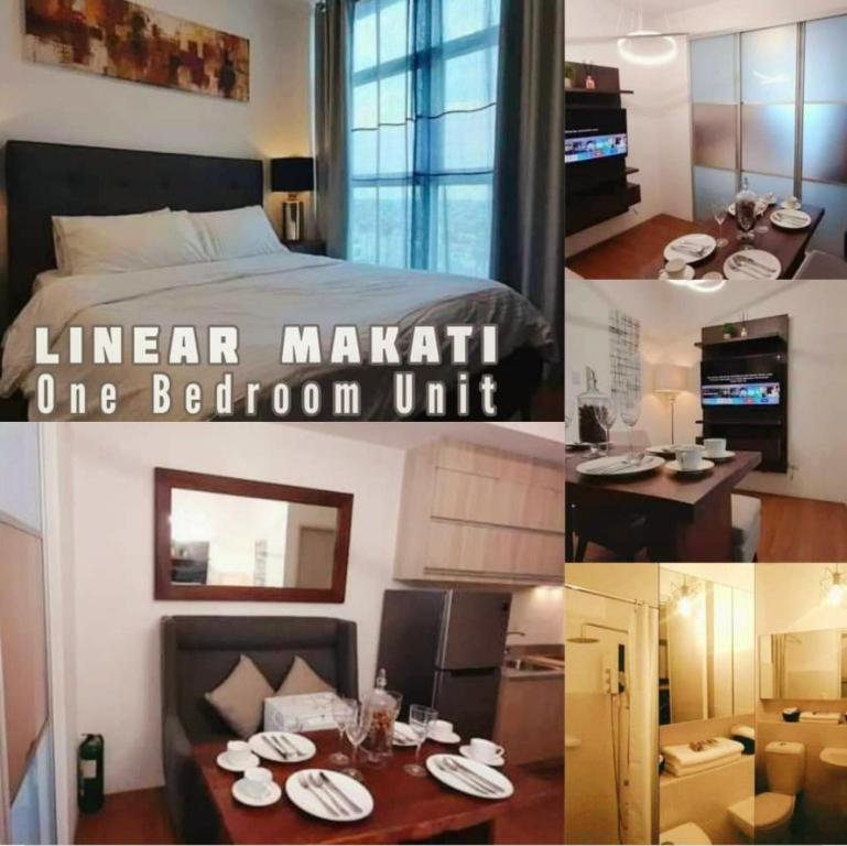 The Linear Makati Tower 1- With 1 Bedroom Bathroom Living room n ...