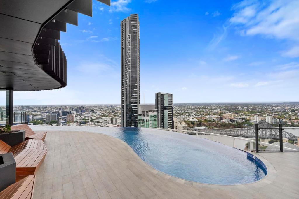 Story Bridge Brisbane City & River View 2 BR with Car park布里斯班（2024最新房价）