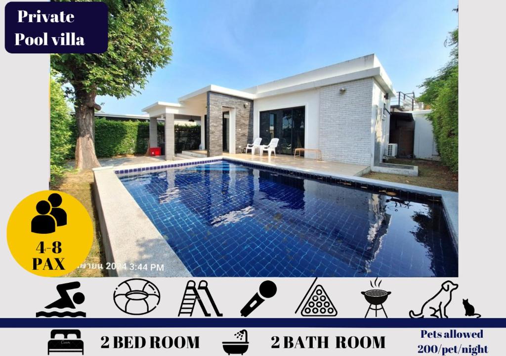 Minipus Hua-Hin Private Poolvilla from beach 3km,华欣（2025年最新房价）